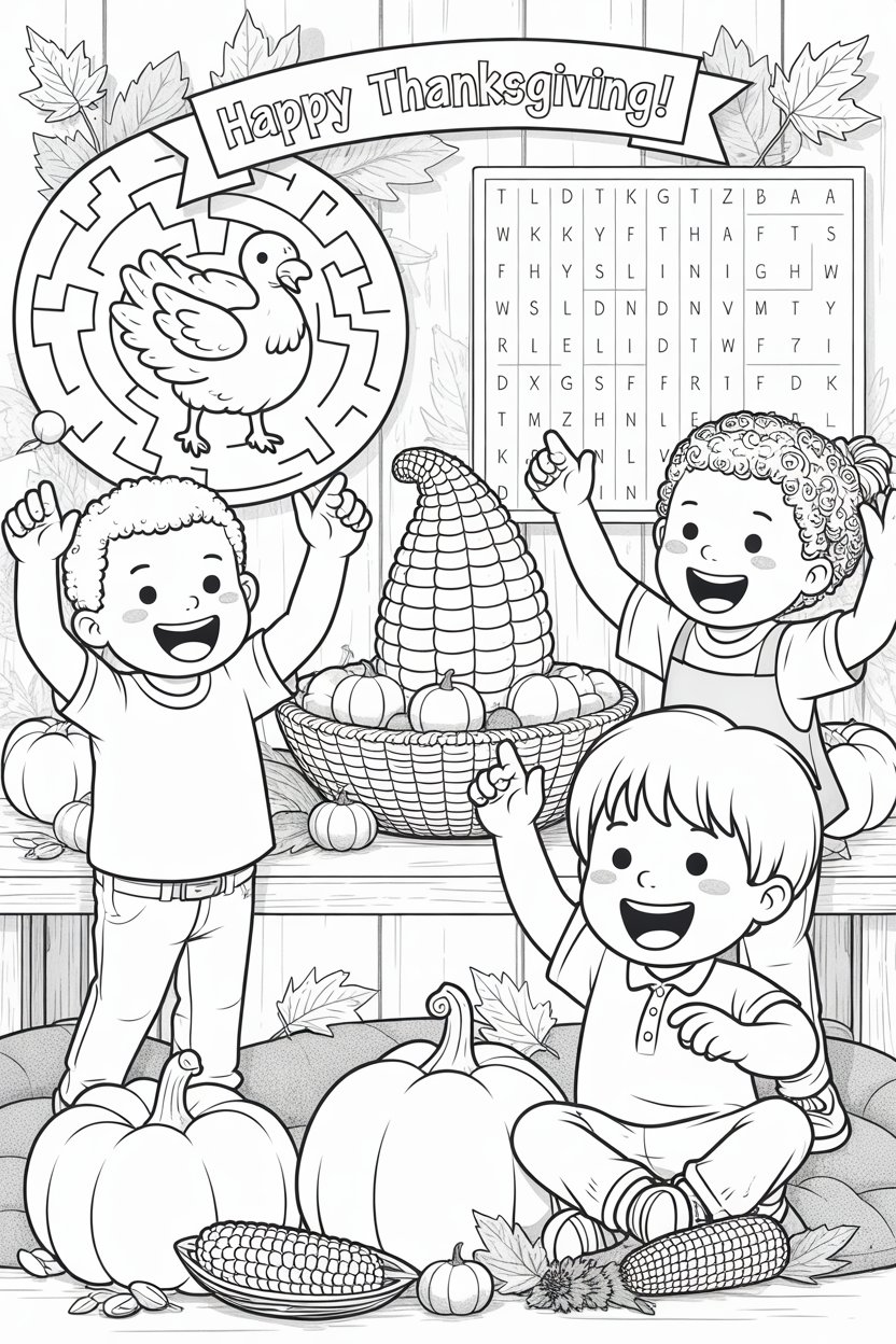 Kids’ Thanksgiving Craft Printables and Ideas – Home Soothed